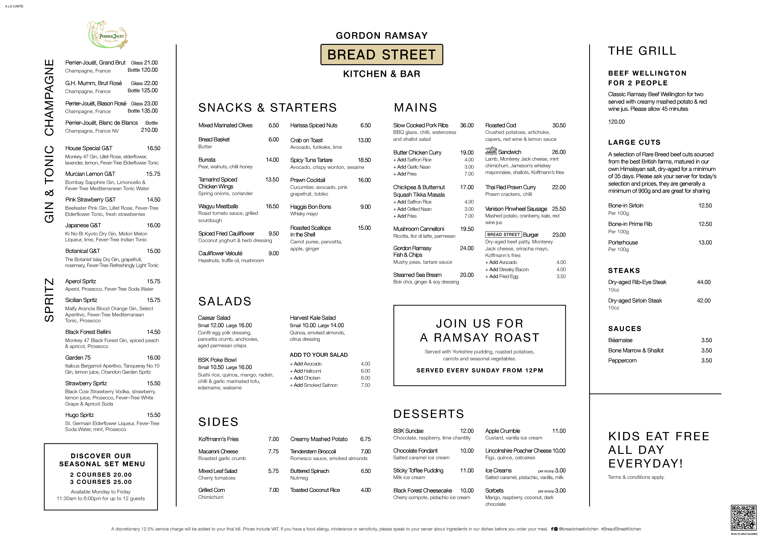 Menus - Bread Street Kitchen & Bar - Edinburgh | Gordon Ramsay Restaurants