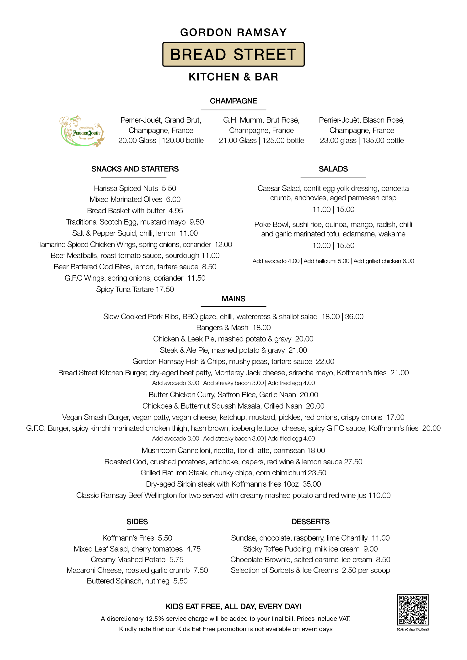 Menus | Bread Street Kitchen, Bar & Rooftop - Stratford | Gordon Ramsay ...