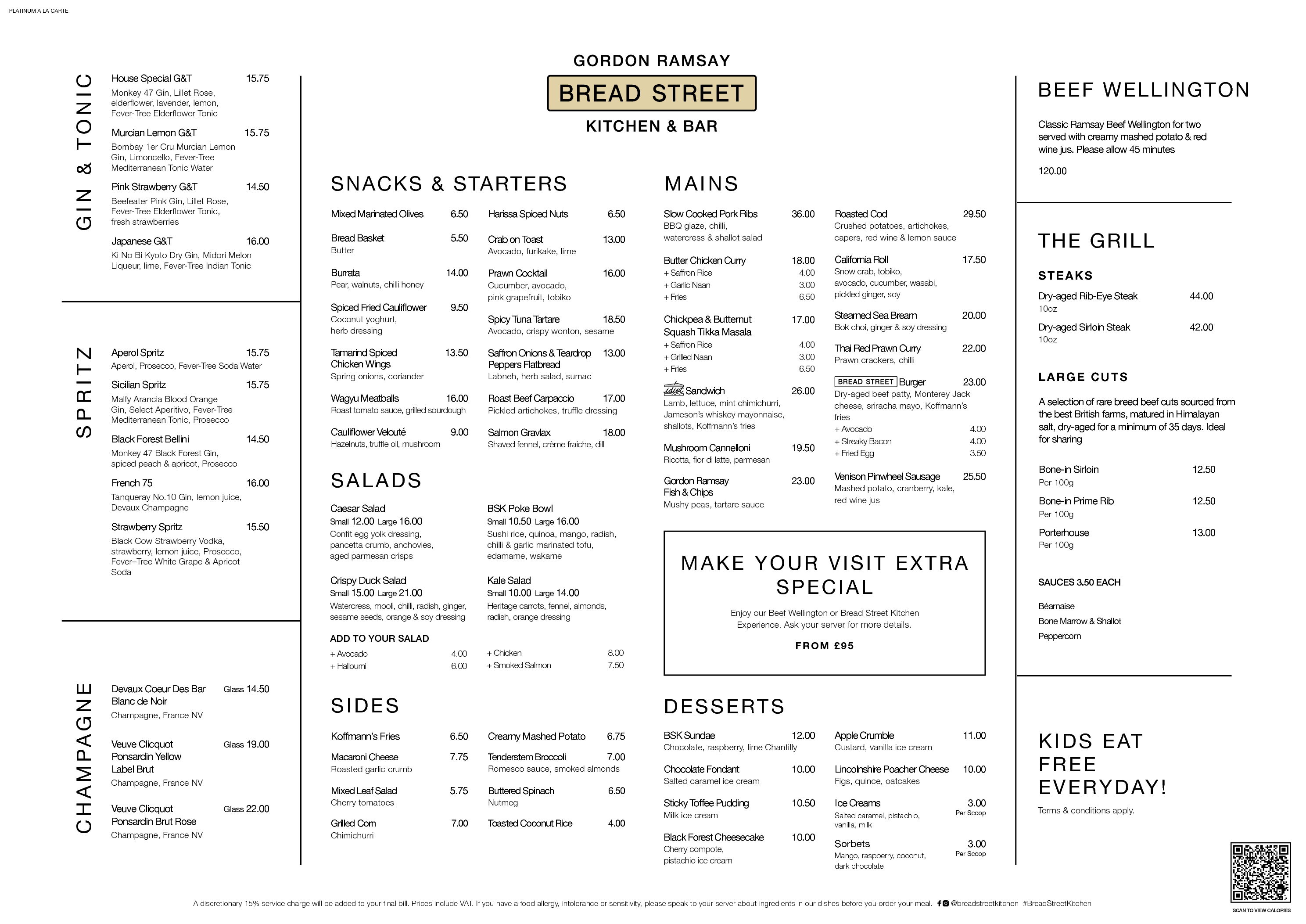 Menus - Bread Street Kitchen & Bar - St Paul's | Gordon Ramsay Restaurants