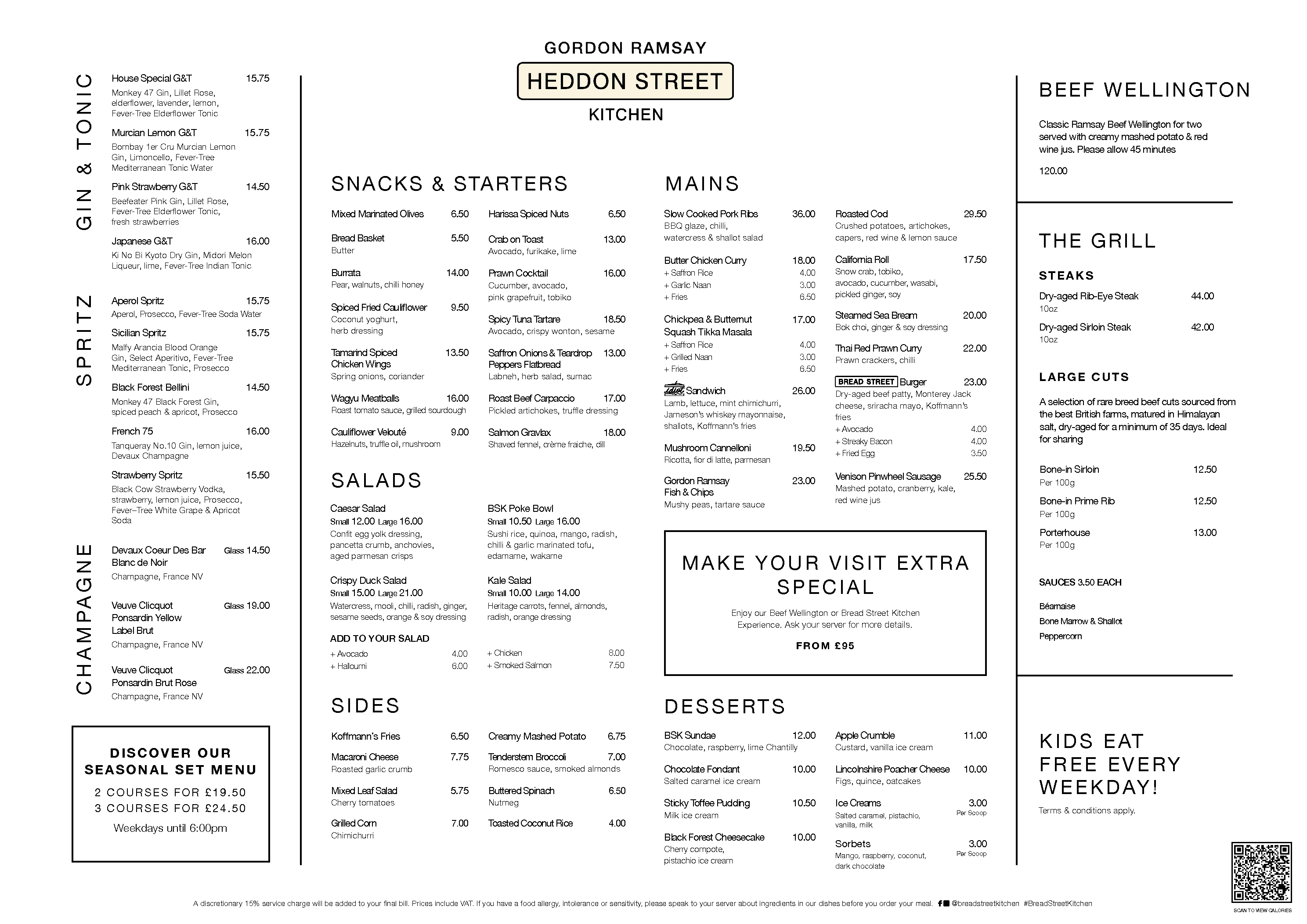 Menus - Heddon Street Kitchen | Gordon Ramsay Restaurants