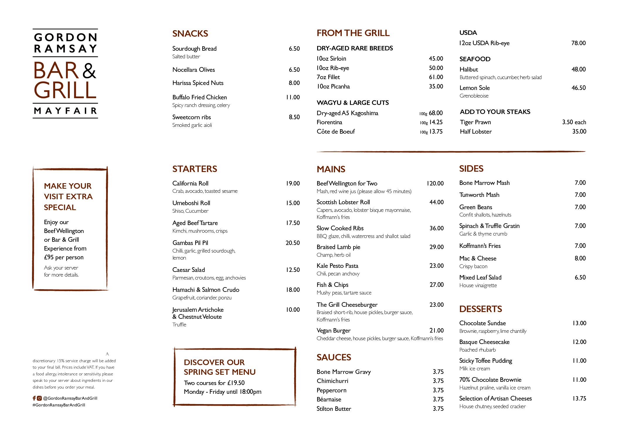 View our Menus - Gordon Ramsay Bar & Grill | Gordon Ramsay Restaurants