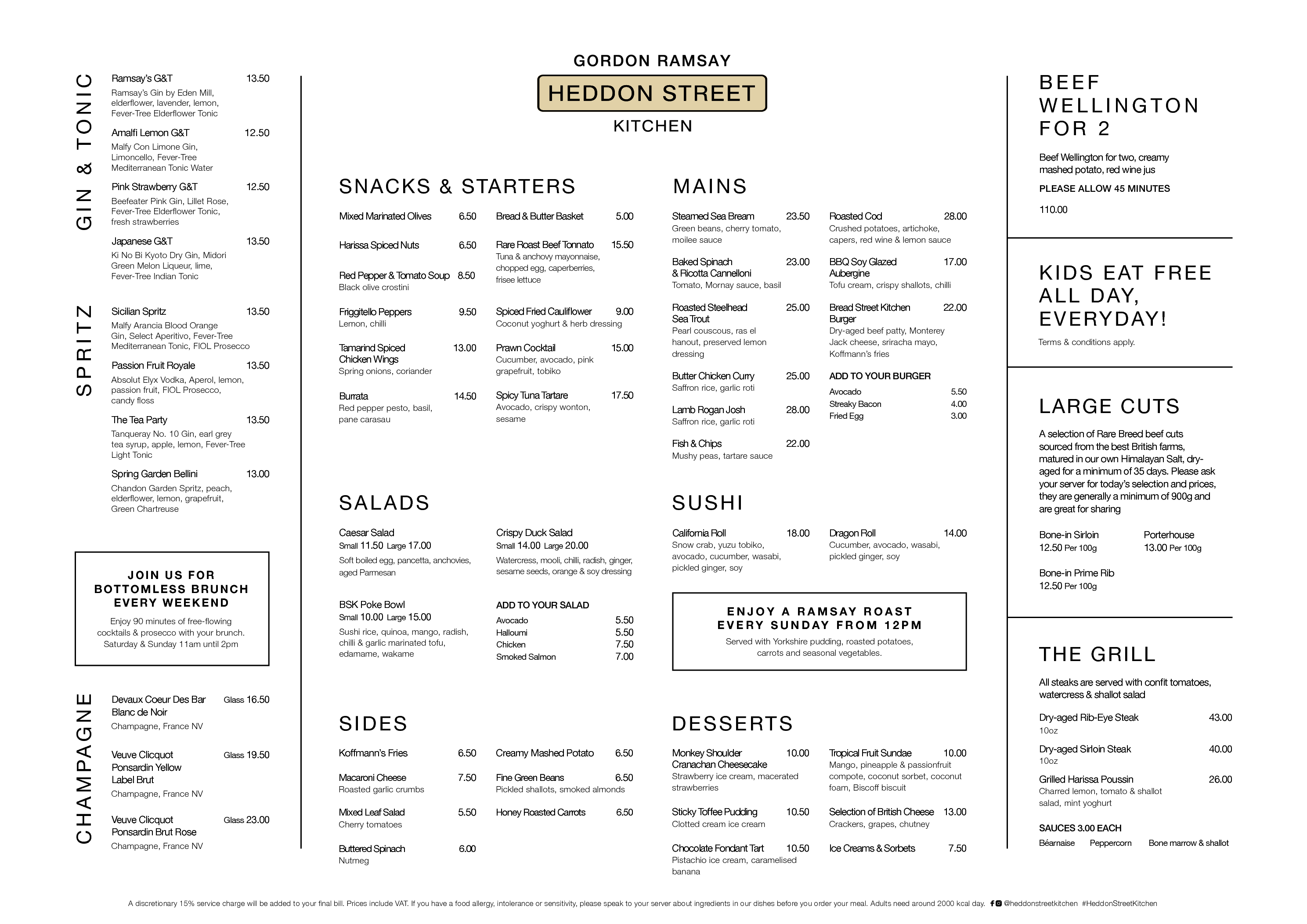 Menus - Heddon Street Kitchen | Gordon Ramsay Restaurants