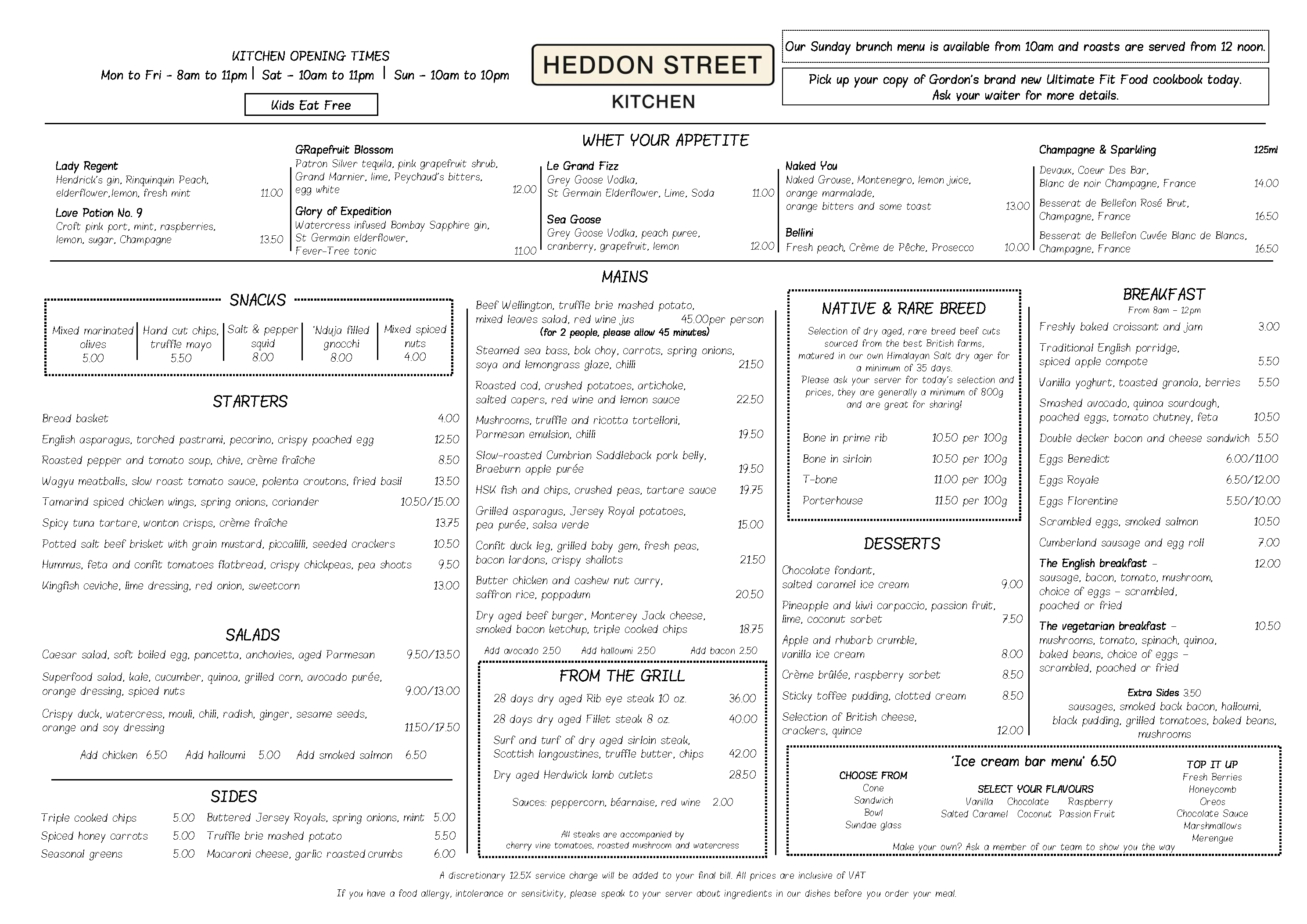 Menus - Heddon Street Kitchen | Gordon Ramsay Restaurants