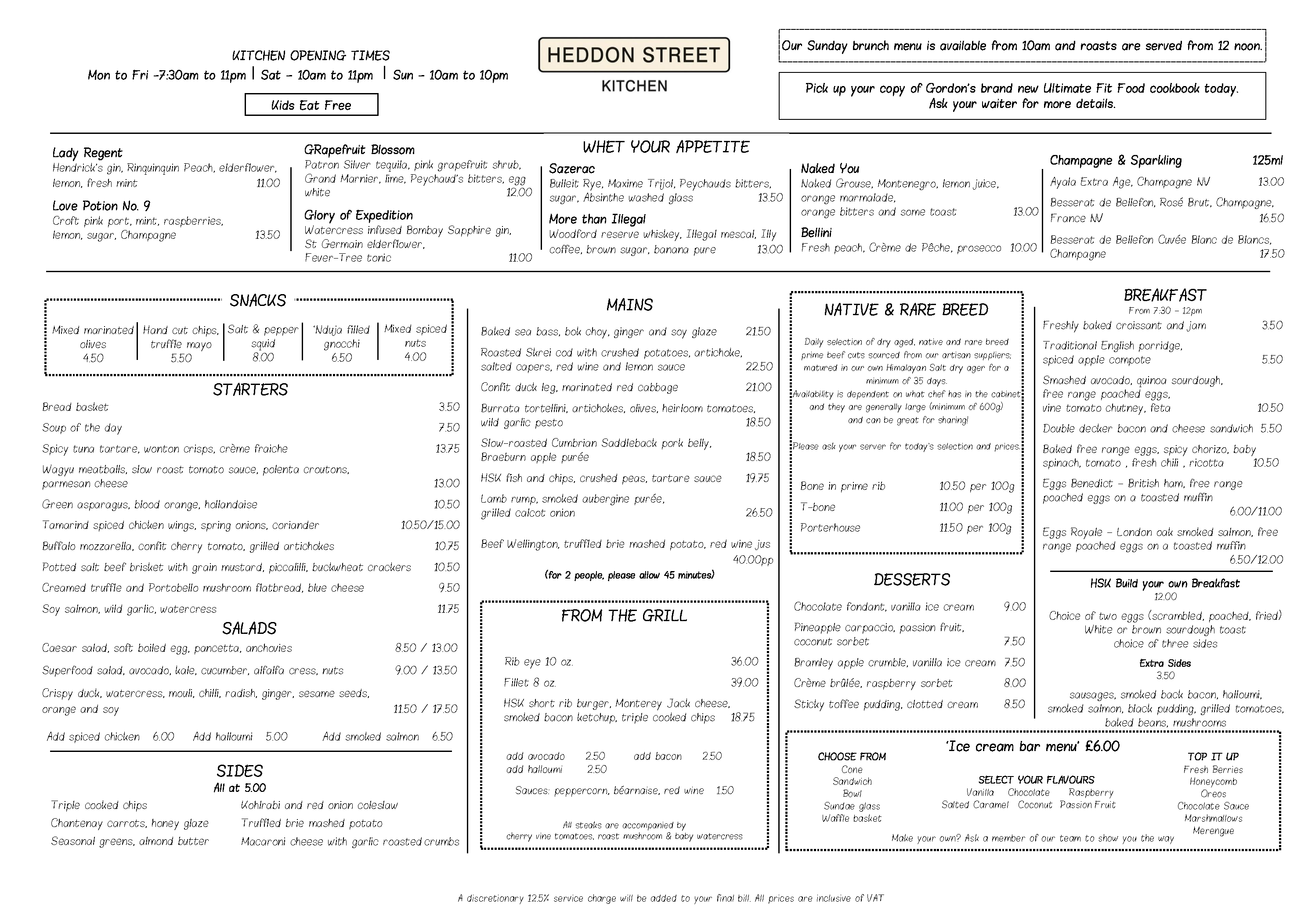 Menus - Heddon Street Kitchen | Gordon Ramsay Restaurants