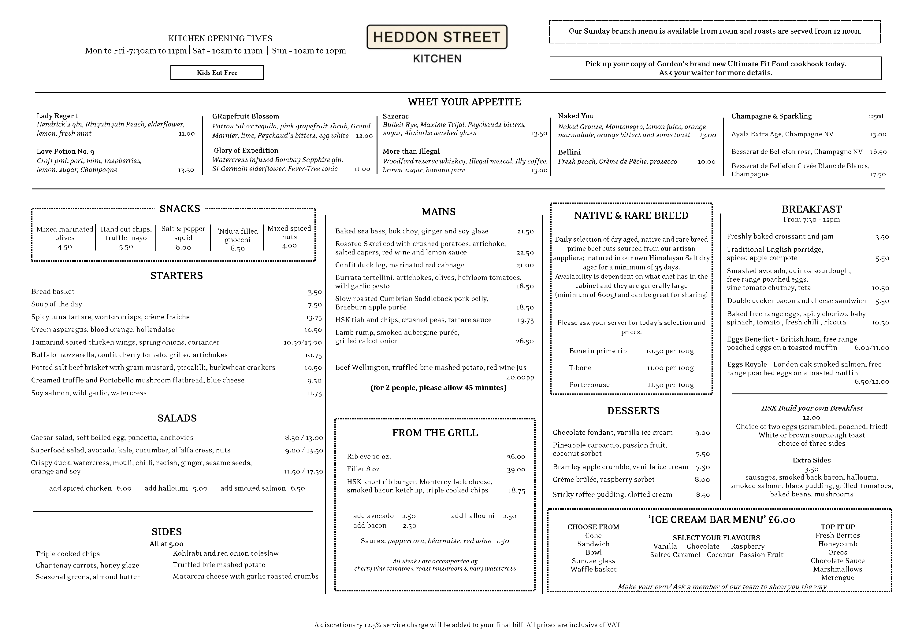 Gordon Ramsay Restaurants Menu Dinner
