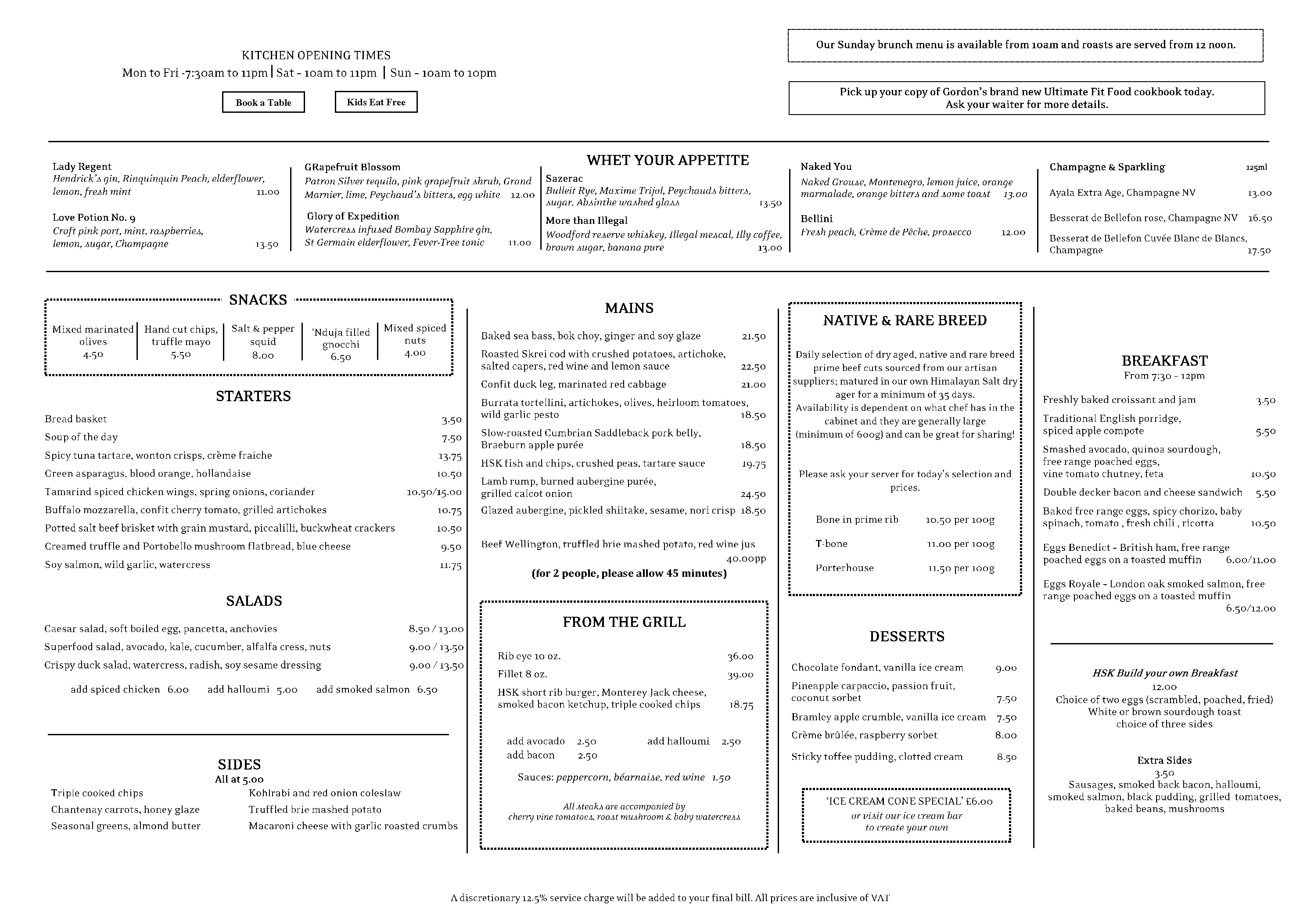 Menus - Heddon Street Kitchen | Gordon Ramsay Restaurants