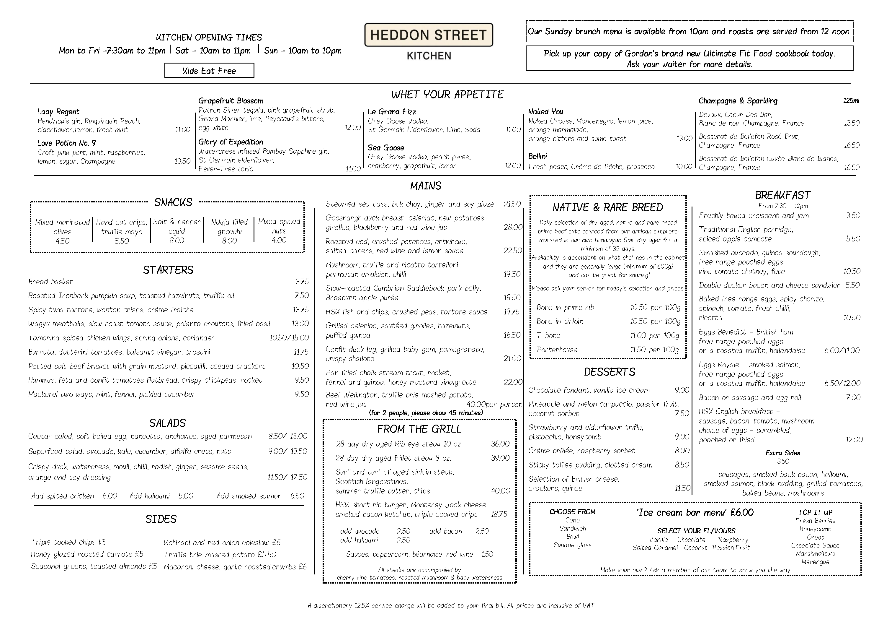 Menus - Heddon Street Kitchen | Gordon Ramsay Restaurants