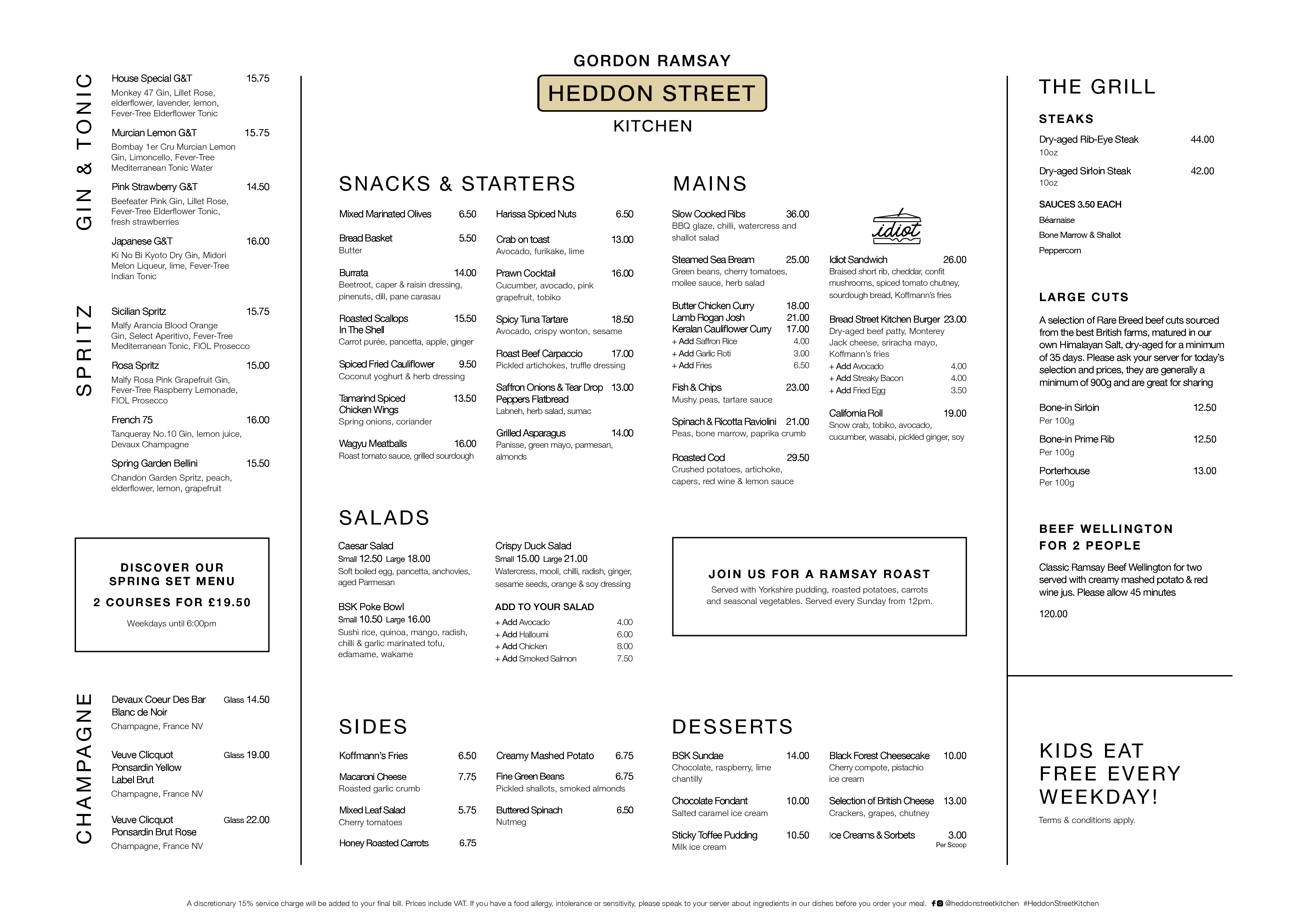 Menus - Heddon Street Kitchen | Gordon Ramsay Restaurants