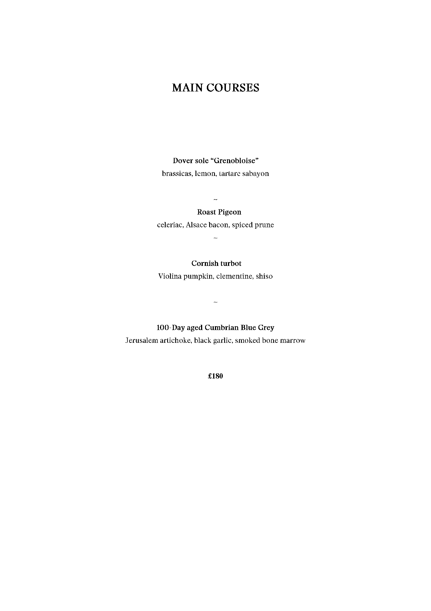 Menus | Restaurant Gordon Ramsay