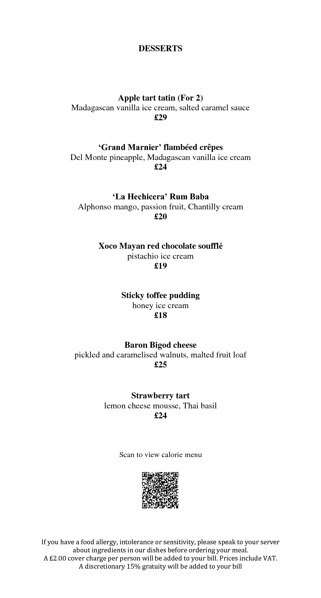 Menus - Savoy Grill | Gordon Ramsay Restaurants