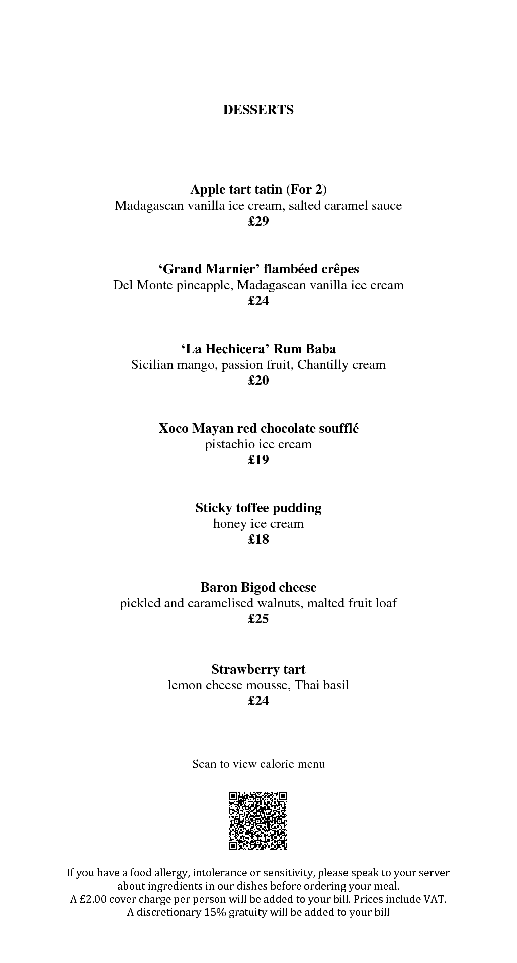 Menus - Savoy Grill | Gordon Ramsay Restaurants