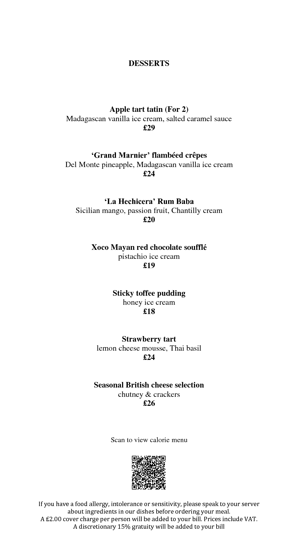 Menus - Savoy Grill | Gordon Ramsay Restaurants