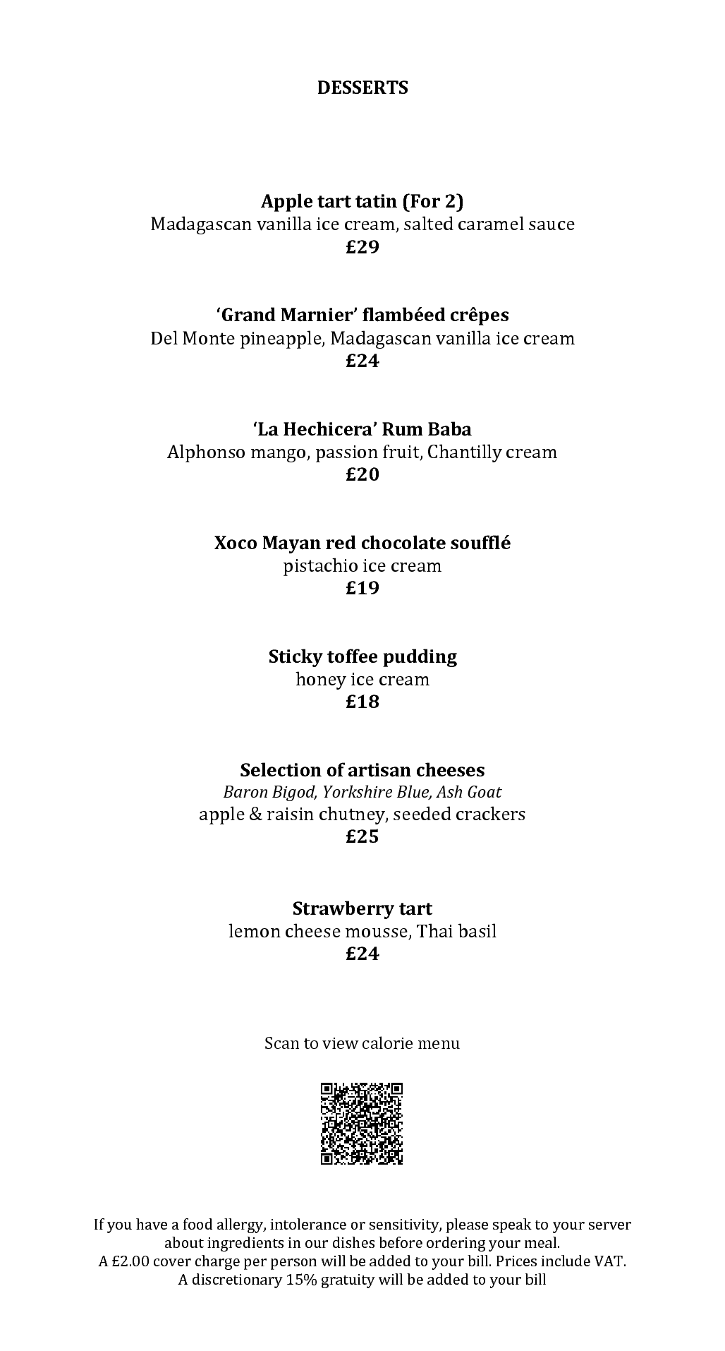 Menus - Savoy Grill | Gordon Ramsay Restaurants