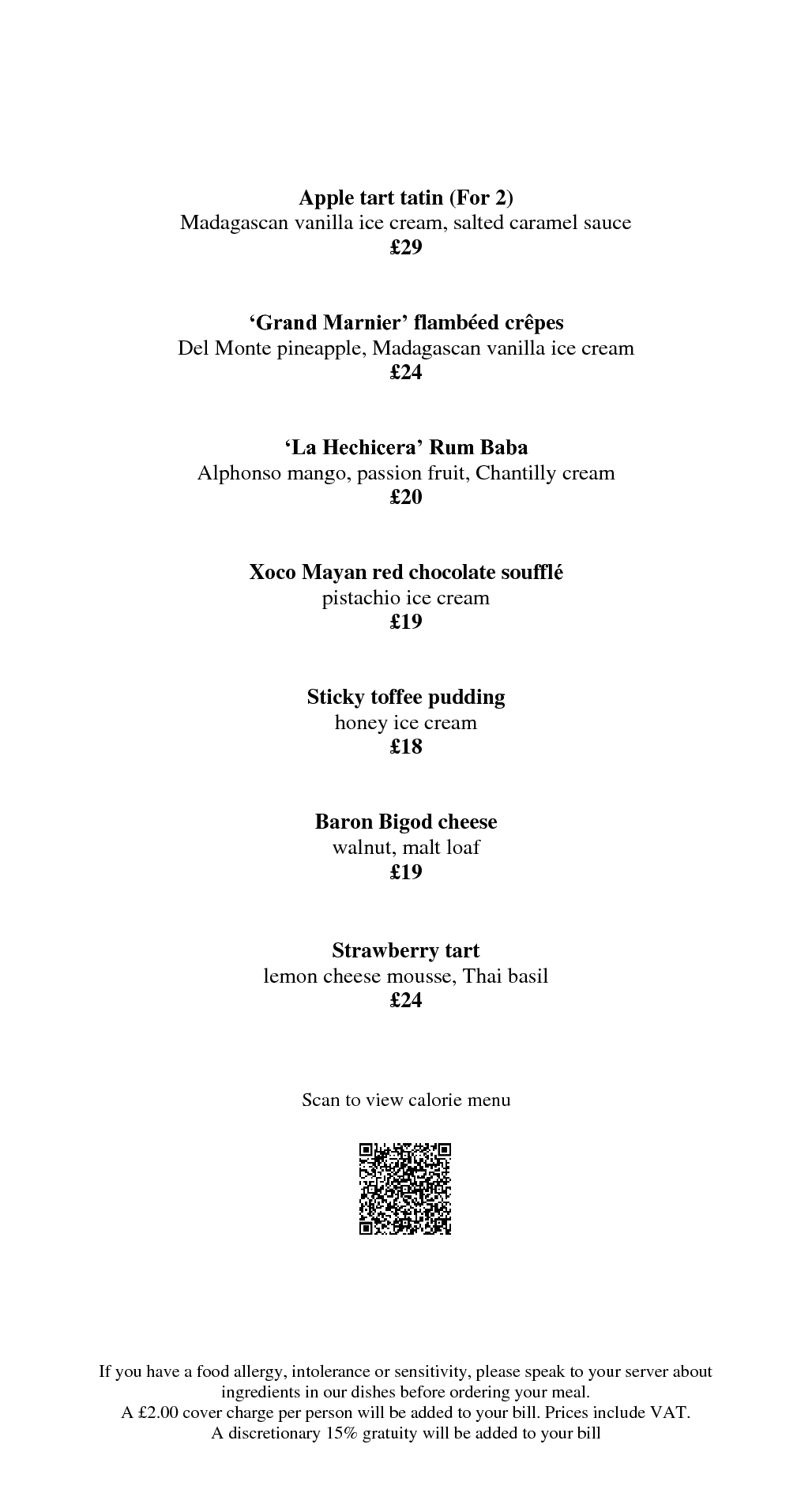 Menus - Savoy Grill | Gordon Ramsay Restaurants